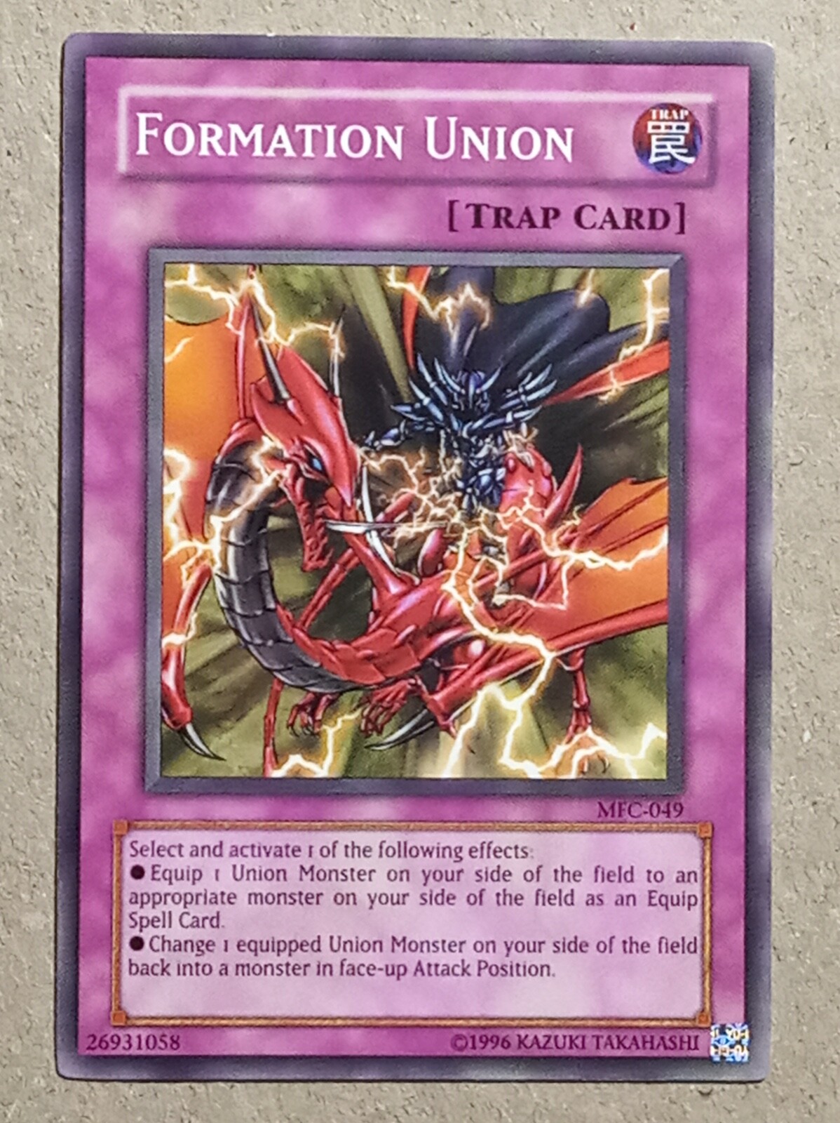 YGO Card - Formation Union - Common - MFC-049 - Unlim - LP | eBay