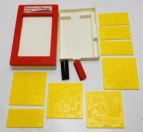 Vintage 1980s Tomy Get Along Gang Clubhouse Caboose Cards Drawing Kit ...
