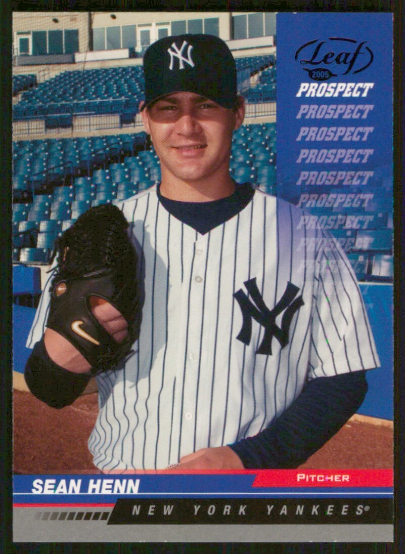 2005 Leaf Black Sean Henn RC #246 New York Yankees | eBay