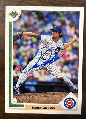 DANNY JACKSON Signed 1991 Upper Deck Baseball Card #723 Royals Reds ...