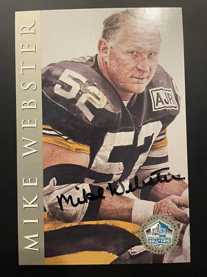 Mike Webster signed 1998 Hall of Fame Platinum Signature Series ...