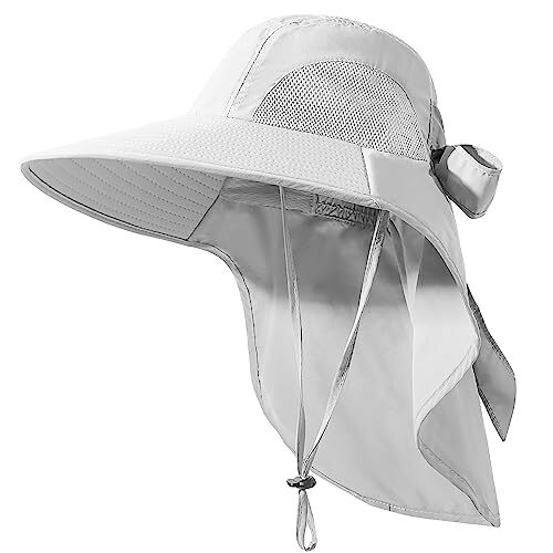 Womens Sun Hat UV Protection, Foldable Waterproof Wide Brim One Size ...