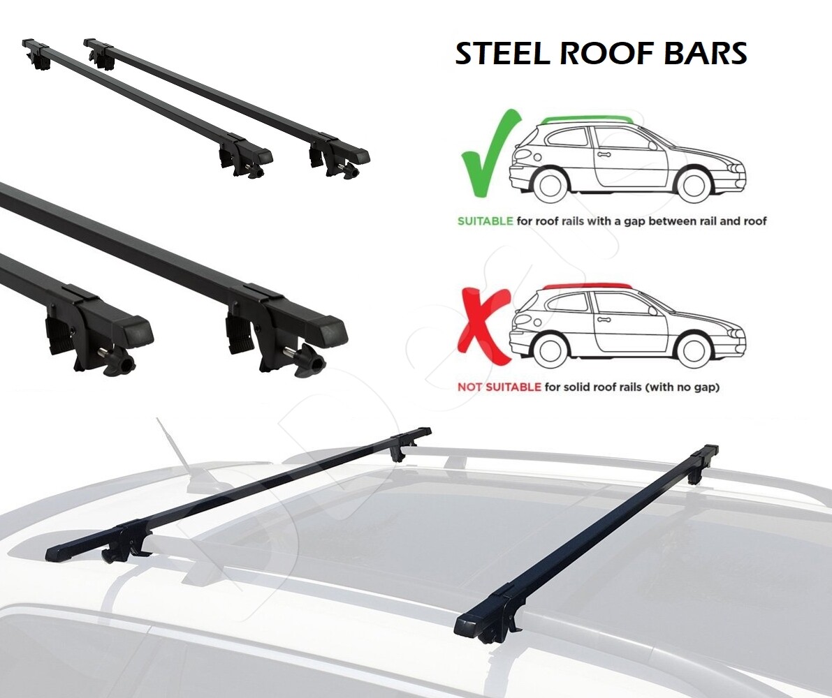 Steel Car Roof Bars Rails Racks Carrier Anti Theft Rail For Seat Arona ...