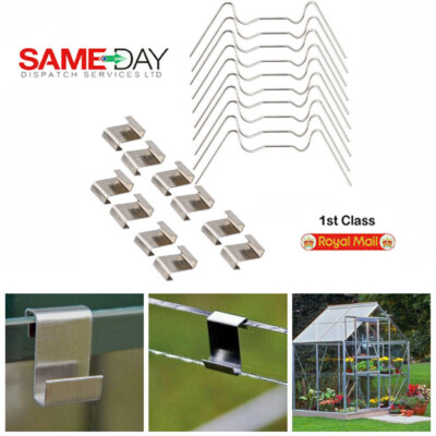 Greenhouse Glazing Clips W / Z Glass Clips Spring Wire Spares Choose ...