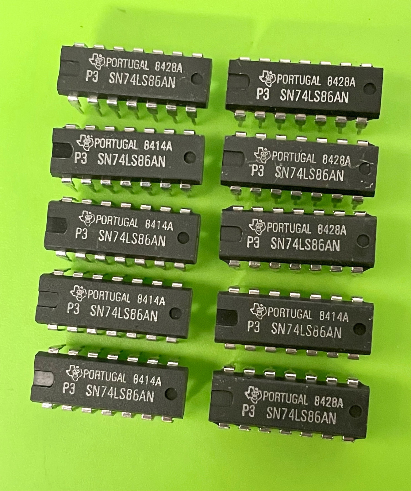 10pcs SN74LS86AN / SN74LS86N Texas Instruments, Logic Gates Quad 2 ...