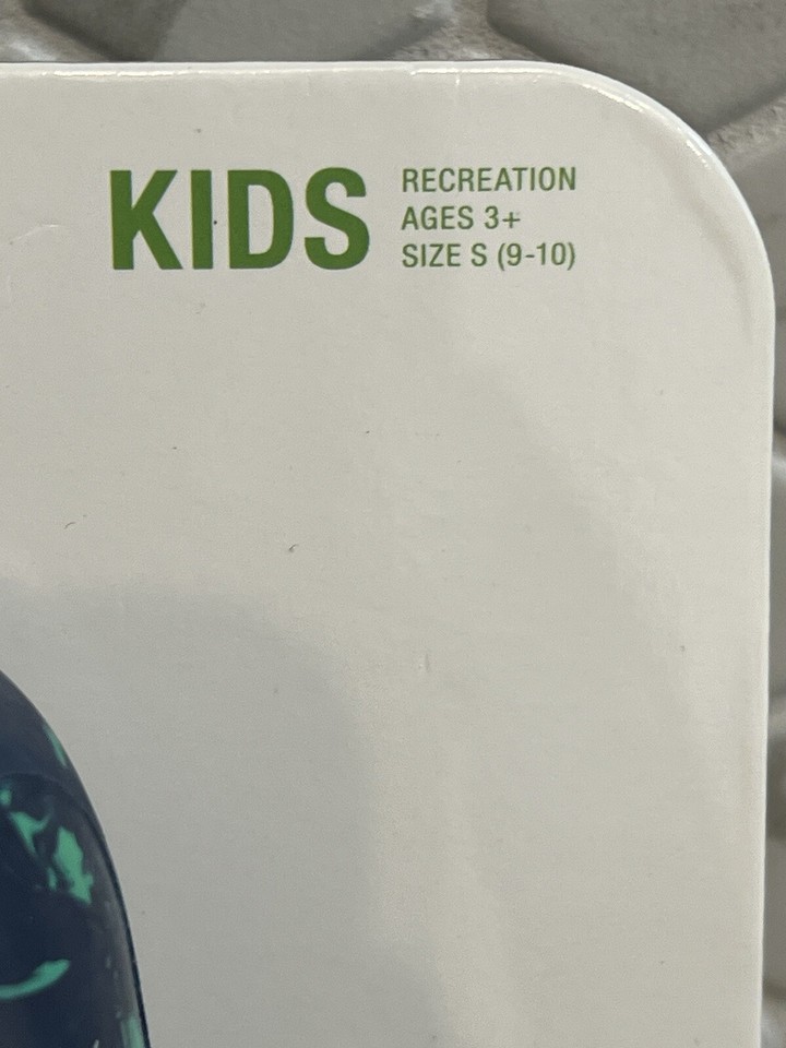 Speedo Kids Swim Fin Size Sm 9-10 Green Marble | eBay