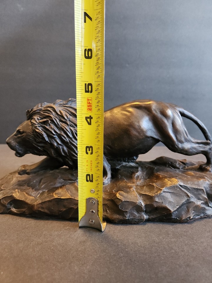 Stalking The African Plains Robert Glen Signed Bronze Figure w/Repair ...