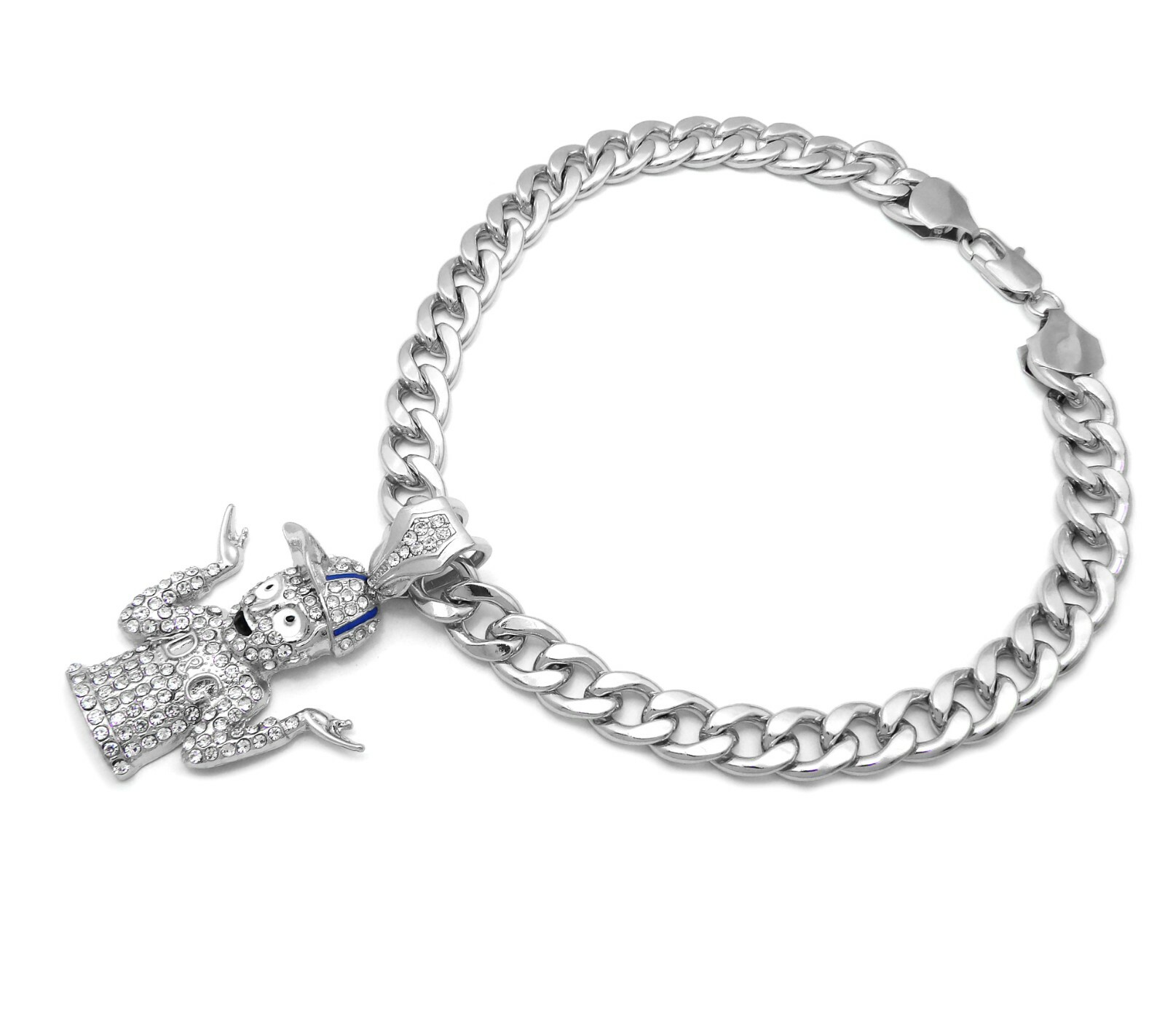 Hip Hop Young Dolph DG BOY Silver PT Pendant & 18" 20" 24" Cuban Chain ...