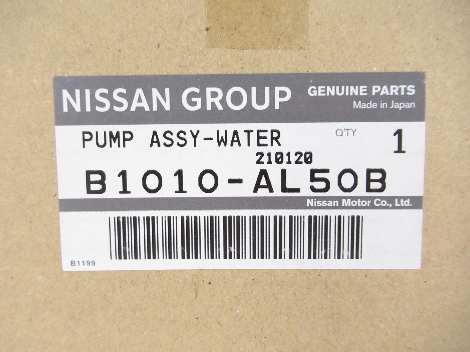 Genuine OEM Nissan Infiniti B1010-AL50B Water Pump Assy | eBay