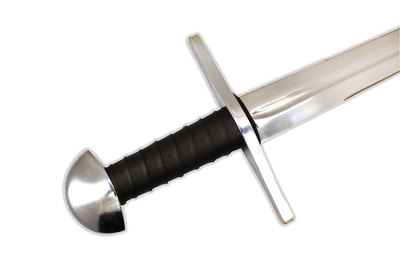 9th Century Razor Sharp Full Tang Battle Ready Viking Sword w/ Leather ...