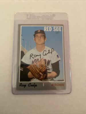 1970 Topps #144 Ray Culp Signed Card Red Sox Auto | eBay