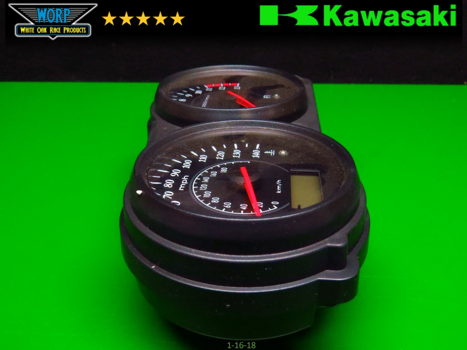 Kawasaki Ninja 650r Speedometer ASSY Cluster Speedo Tach 66k for sale ...