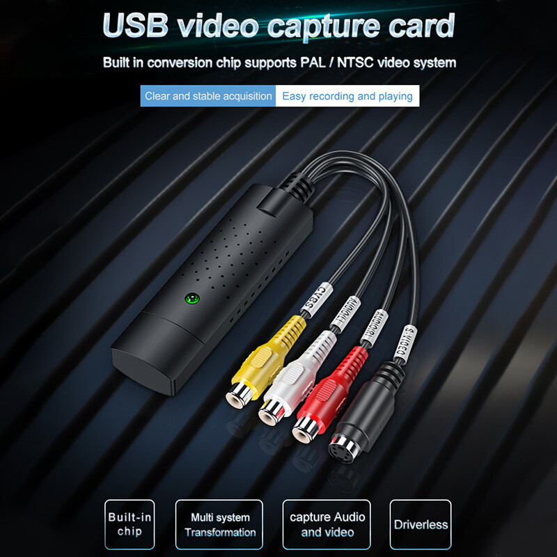 USB 2.0 Audio TV Video VHS to DVD VCR PC DVR HDD Converter Adapter ...