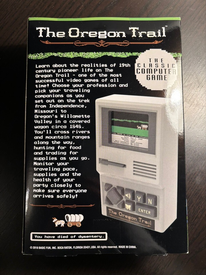 The Oregon Trail Retro Handheld Electronic Video Game | eBay