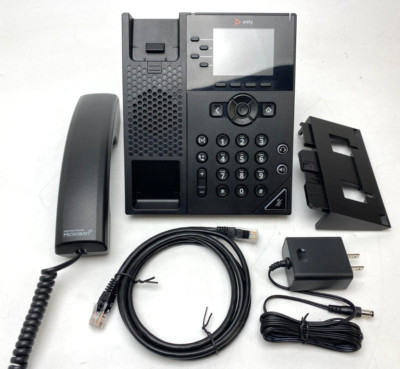 POLYCOM ~VVX250~ DESKTOP IP PHONE VOIP ETHERNET WIFI 4-LINE POE COLOR W ...