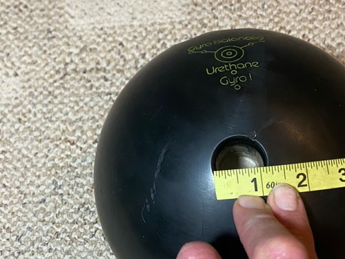 Ebonite Gyro Balanced Urethane Gyro 1 Black Bowling Ball 14 lbs 1.2 ozs ...