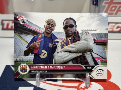 2025 Topps Now Ultimate Link Up Card #1 Travis Scott & Lamine Yamal FC ...
