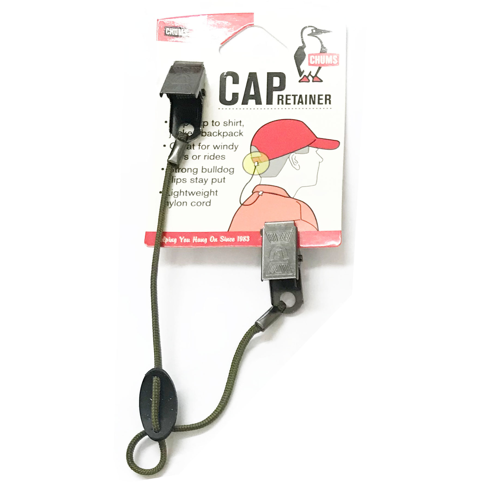 Chums Hat Clip Assorted Colors Cap Retainer With Bulldog Clips for ...