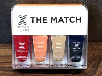 Formula X Clix nail polish Light to Medium skin tones ~ red pink nude ...