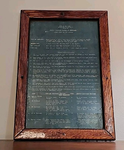 Vintage Department Of Marine Aviation Station Bill Signals Abandoned ...