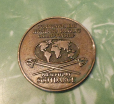 Commonwealth Highland Dancing Championship collectors token SCOTDANCE ...
