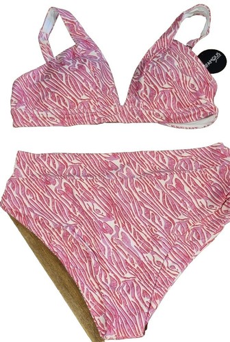 Infamous Swim Zebra Kisses 2 Piece Bikini XXXL 3XL Size 16-18 NWT Lola ...