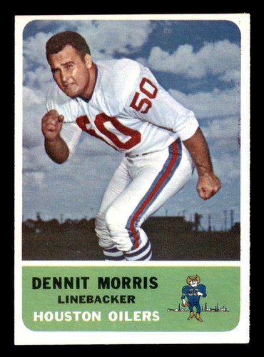 1962 Fleer Football #53 Dennit Morris EX/MT *d3 | eBay
