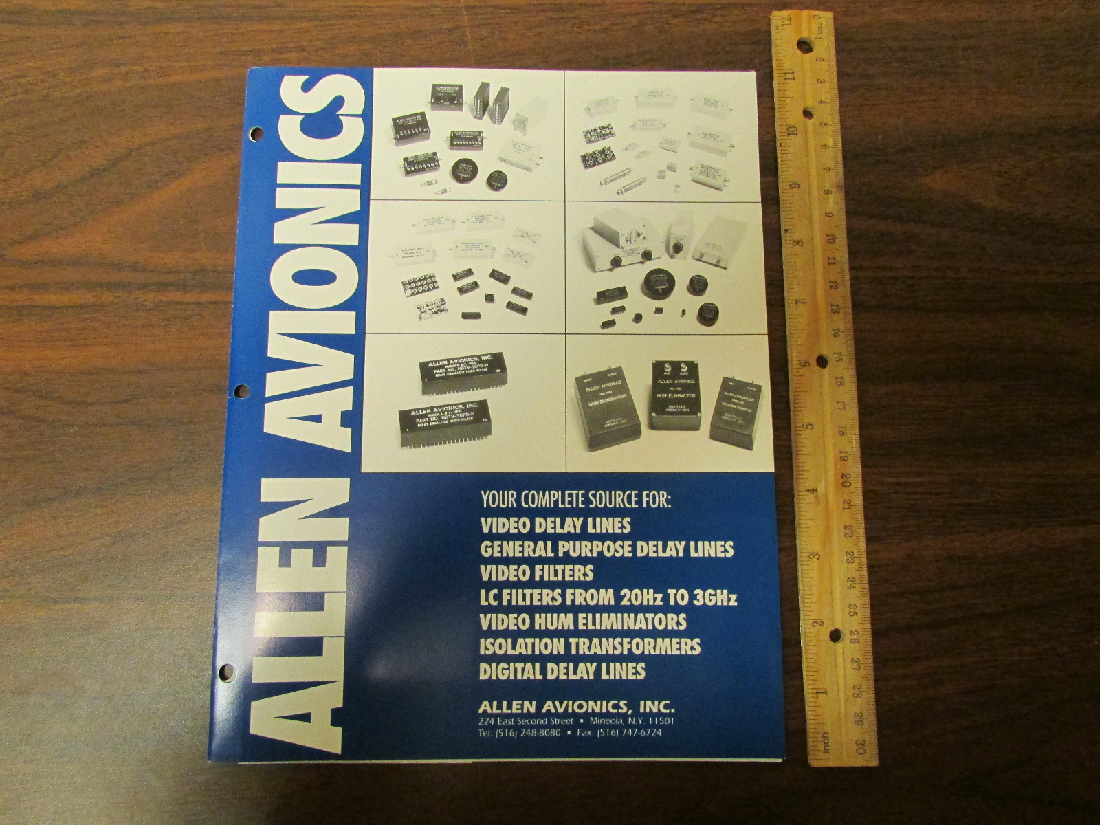 Allen Avionics Brochure 1991 Delay Lines LC Filters Isolation Transformers | eBay