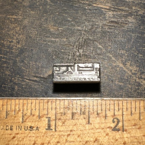 Print Block “ Old Riverboat “ Small Lead Block/Dingbat | eBay
