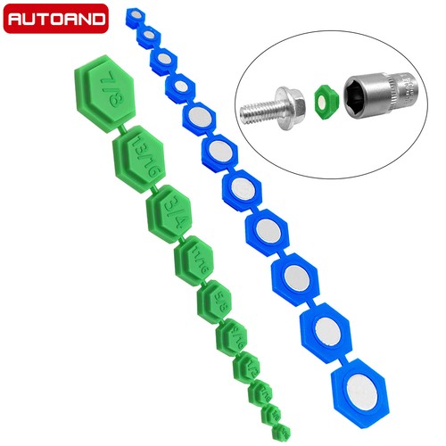 21pcs SAE and Metric Magnetic Socket Inserts Holds Nut & Bolt Tool Set ...