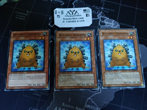 3X QUILLBOLT HEDGEHOG - 1ST ED COMMON LP/P 5DS3-EN012 5DS2-EN013 ...