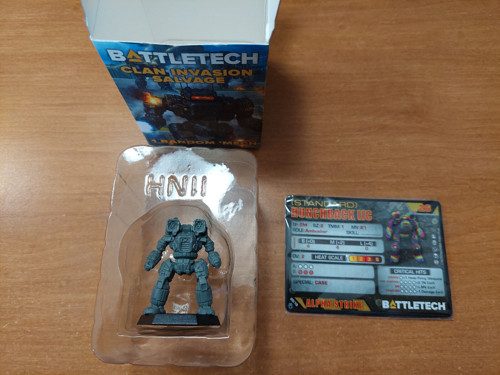 Battletech HUNCHBACK IIC- Salvage Box - Catalyst Game Labs - w/ cards ...