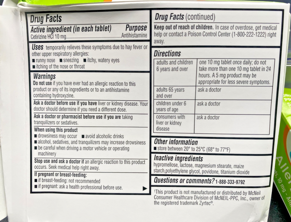 (2 Pack) Spirit 360 - All Day Allergy Relief 10 mg - 14 Tablet Ea ...