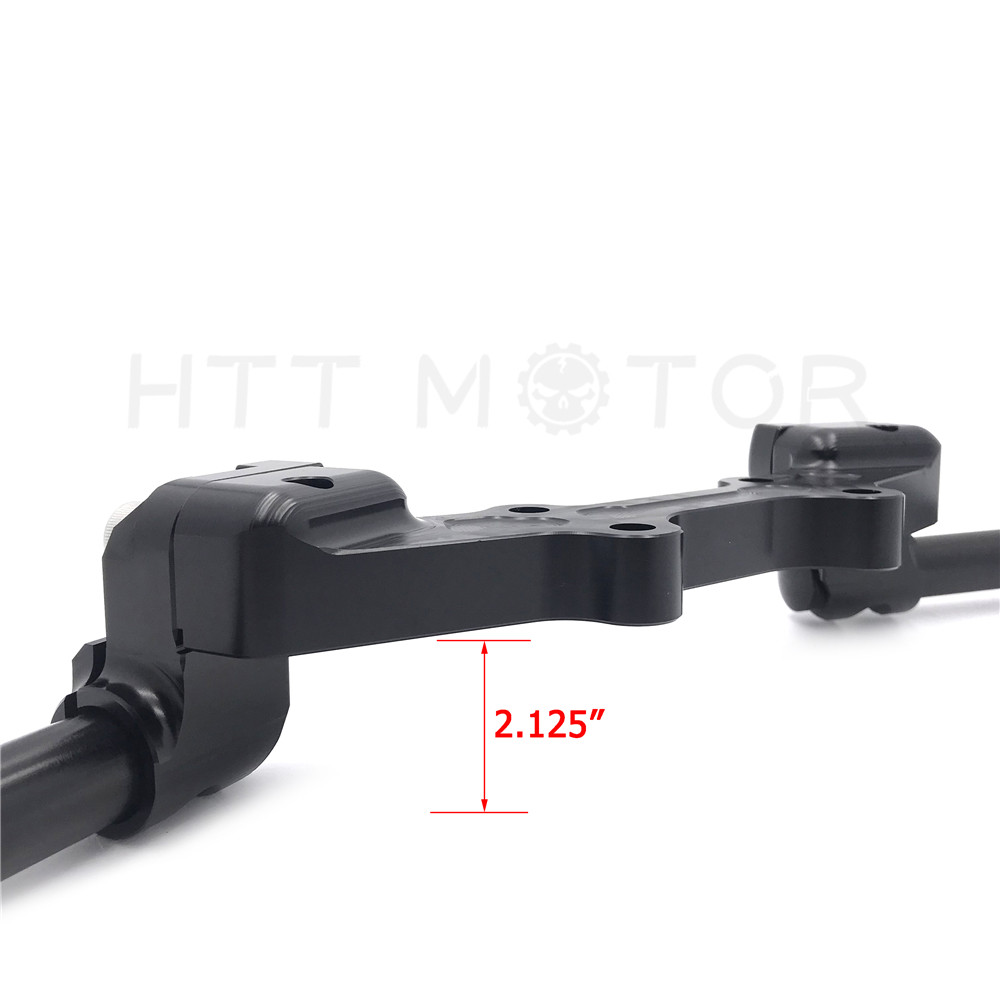 New Clip-On Adapter Plate Handlebars Set For Yamaha MT-07 FZ-07 2014 ...