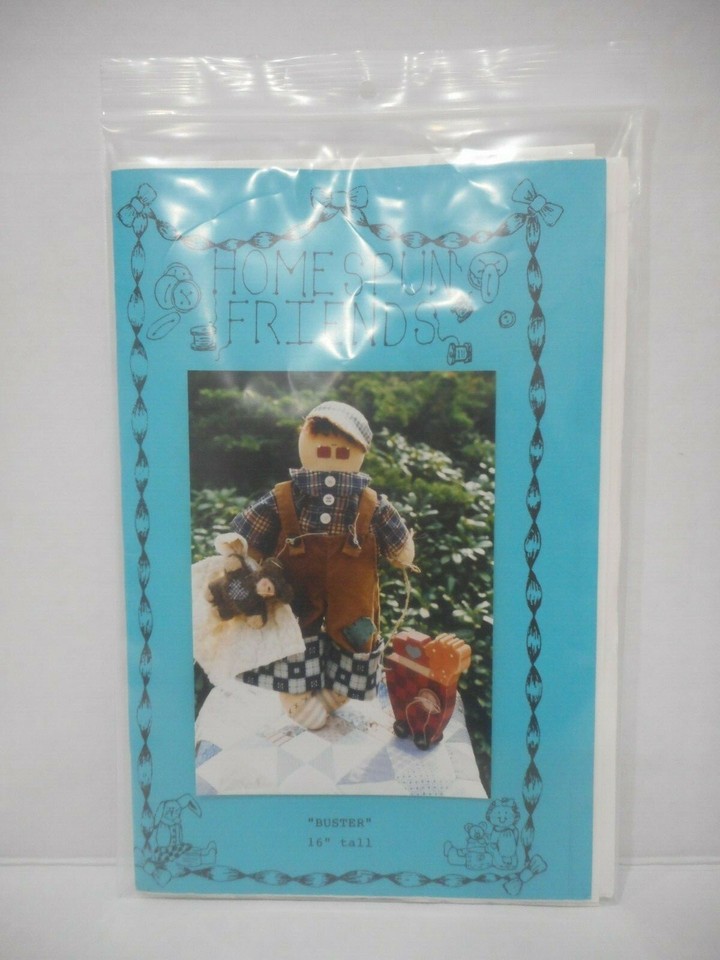 ☁ Country Stuffed Rag Boy Plush Teddy Bear Noah Ark Doll Toy Sewing ...