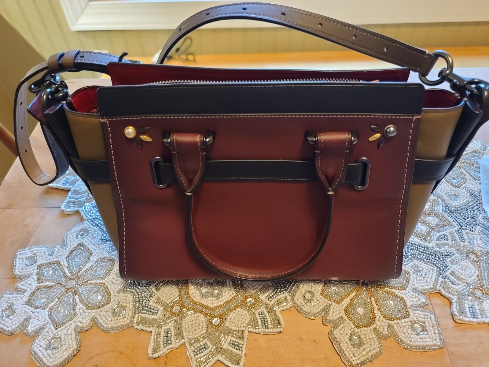 COACH Swagger 27 With Colorblock Patchwork Prairie Rivets ($695 Retail ...