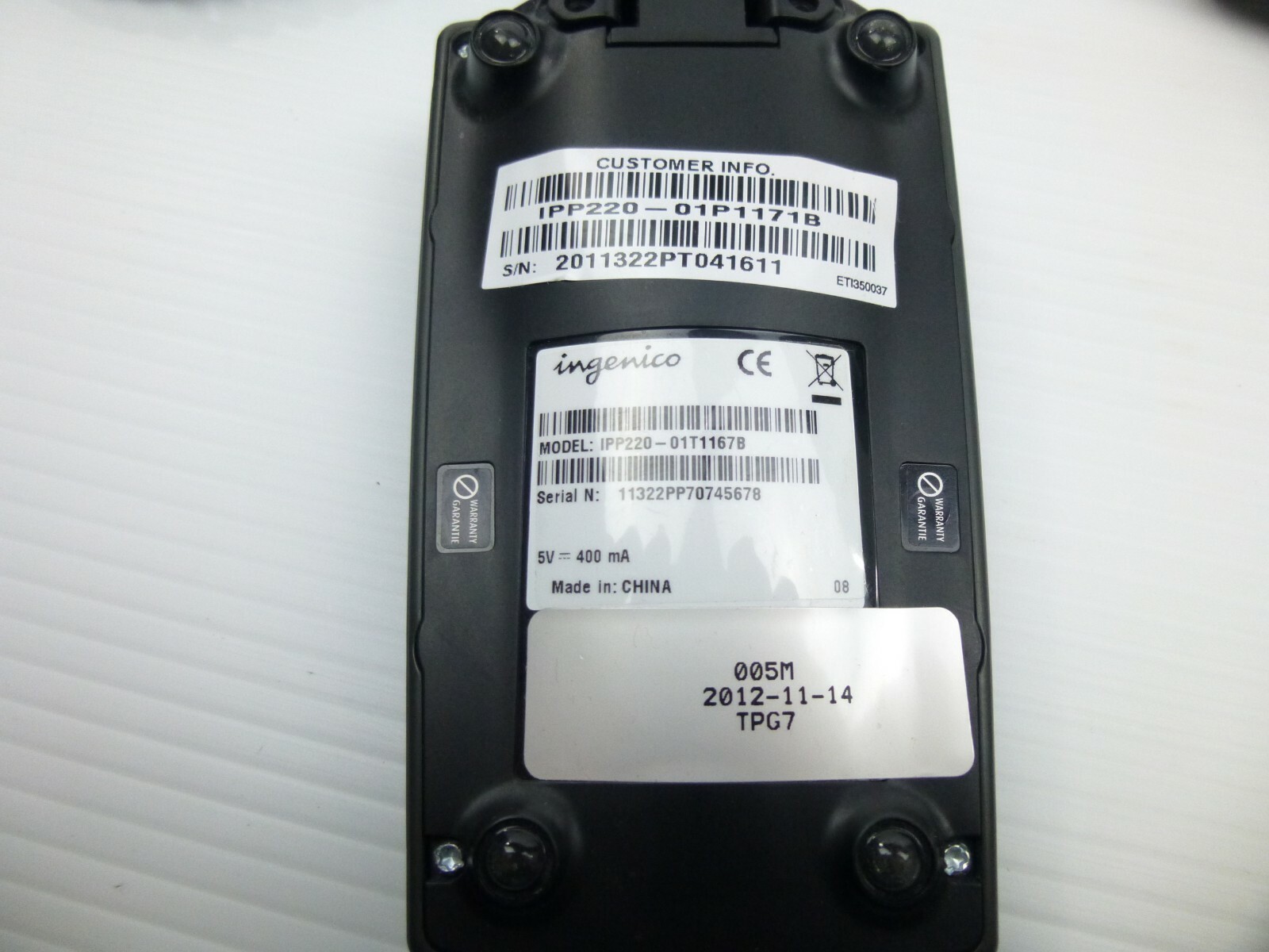 Ingenico iCT250 Credit Card Terminal + Pin Pad iPP220 Ingenico | eBay