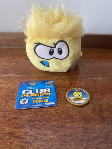 Disney Club Penguin Yellow Puffle Collectable Soft Toy Series 8 With ...