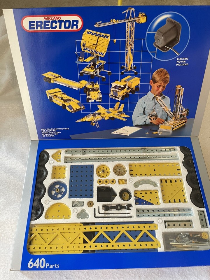 030406 Meccano Erector Metal Construction Set #6 - Largest Set 640 Pcs ...
