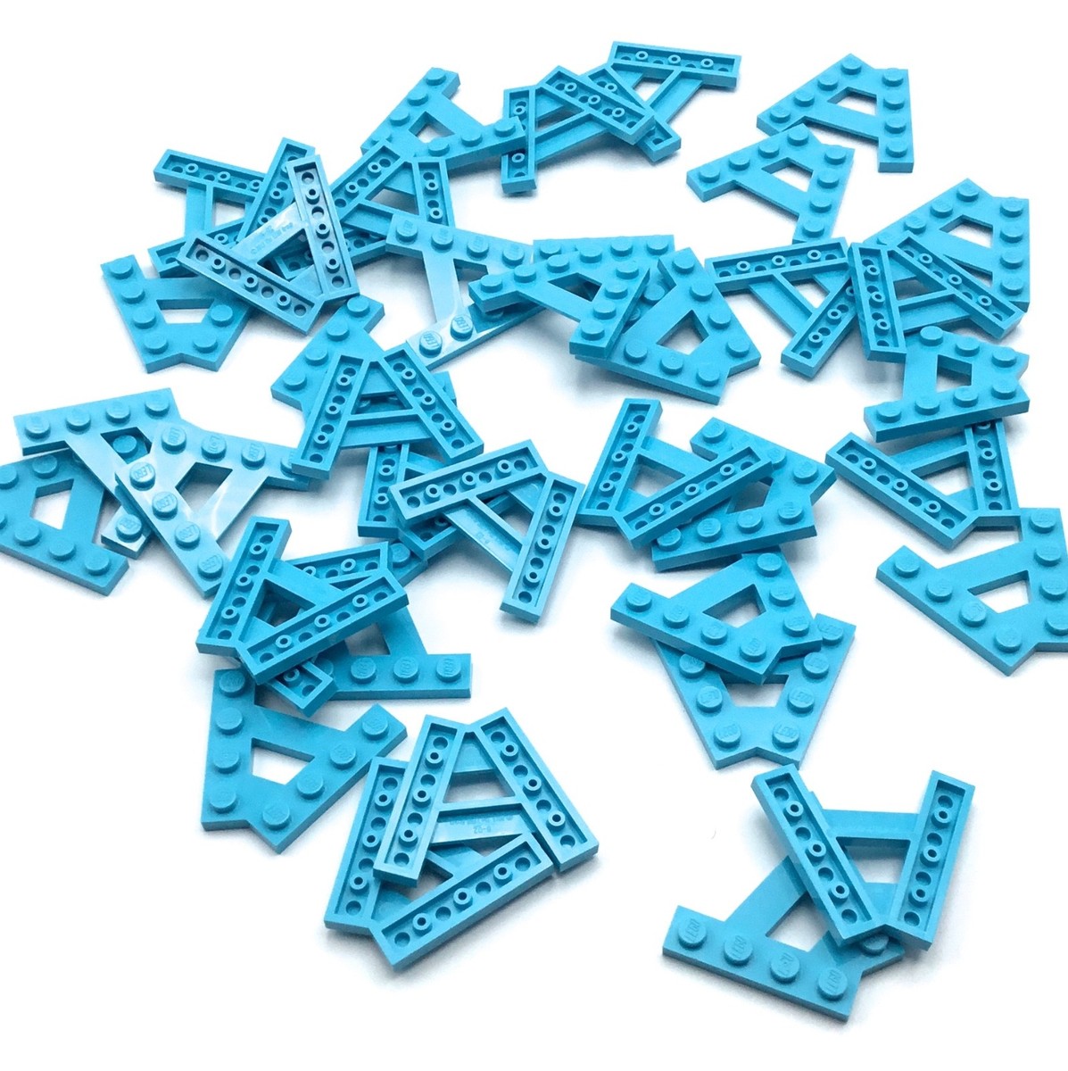 Blue Shapes Triangle Cross Baby Blue Slim Brick Shape 370mm X 61mm