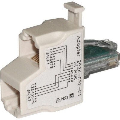 RJ45 Data & Voice Line Splitter 1X RJ45 Plug to 2X RJ45 Socket | eBay