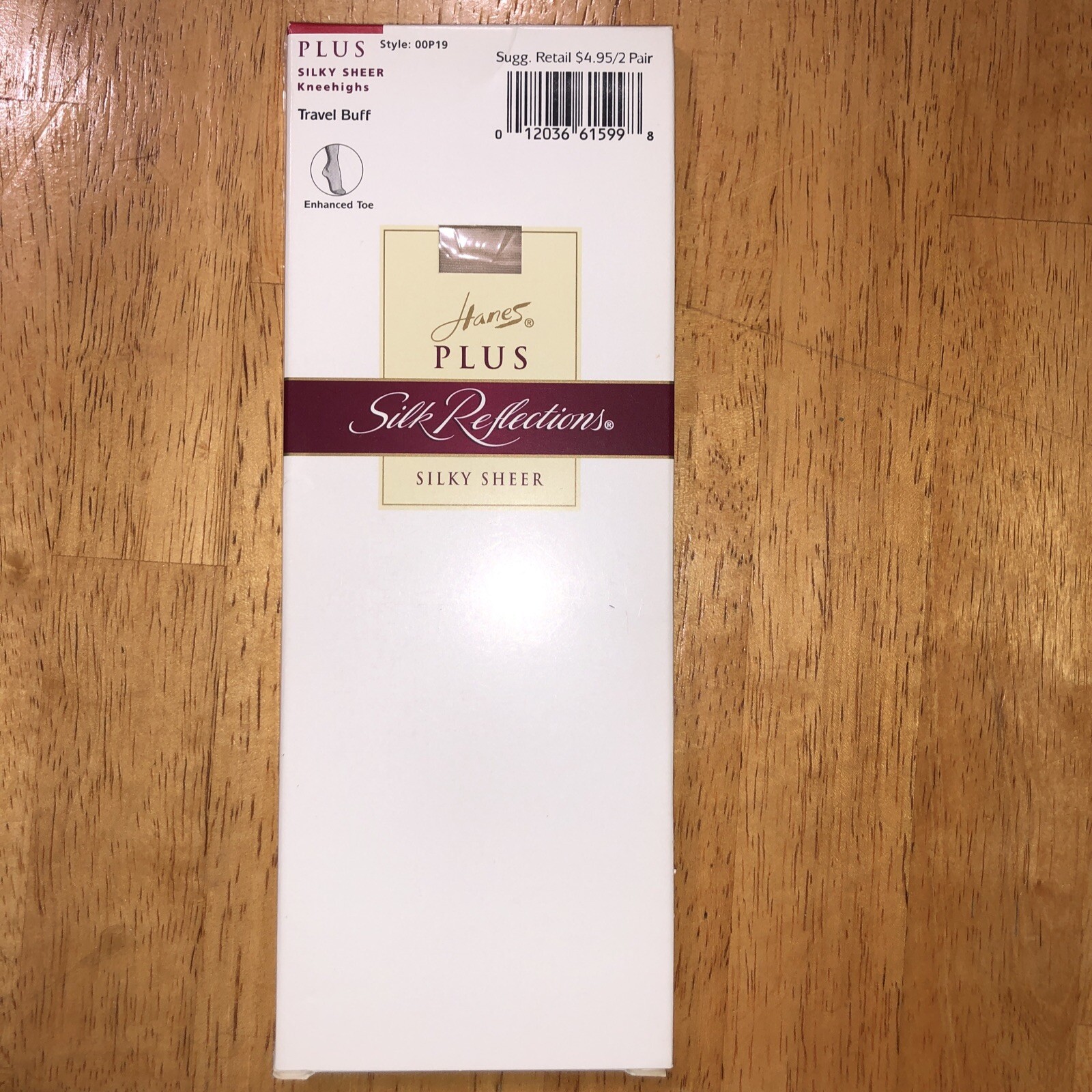 Hanes 775 Travel Buff Silk Reflections Silky Sheer Reinforced Toe Knee ...