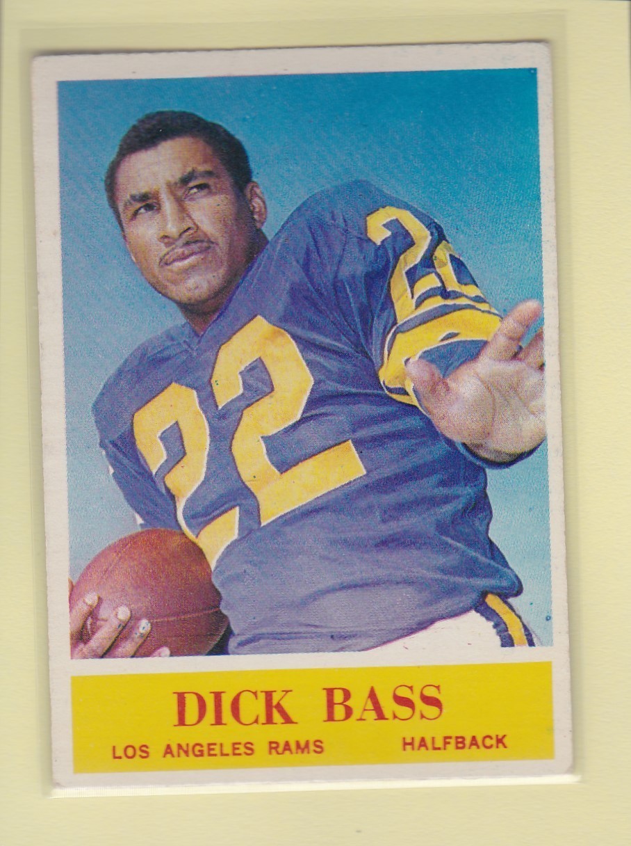 1964 PHILADELPHIA FOOTBALL DICK BASS #87 RAMS EX+ *62598 | eBay