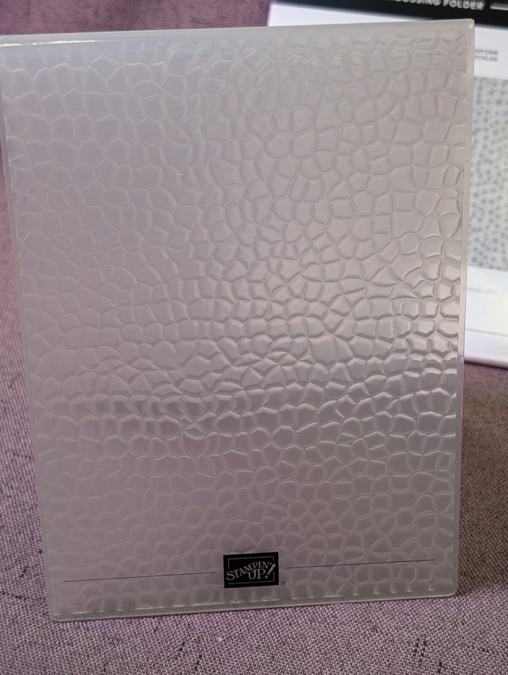 Stampin' Up Cut And Emboss Hammered Metal 3D Embossing Folder | eBay
