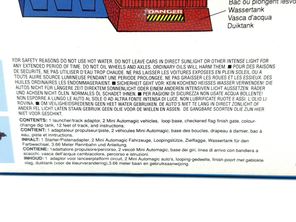 1989 Hot Wheels Micro Color Racers Loop & Splash Playset New Sealed,old ...