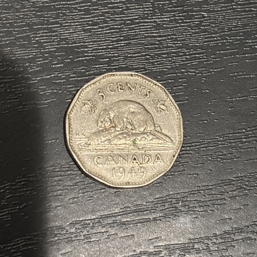CANADA 5 Cents 1949 BEAVER COIN | eBay