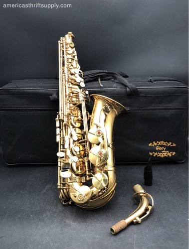 Glory Gold Tone Musical Instrument Alto Saxophone With Case | eBay