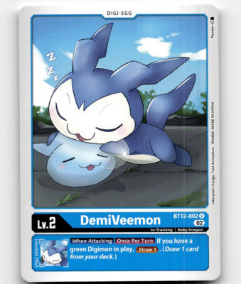 Digimon DemiVeemon Across Time BT12-002 U | eBay