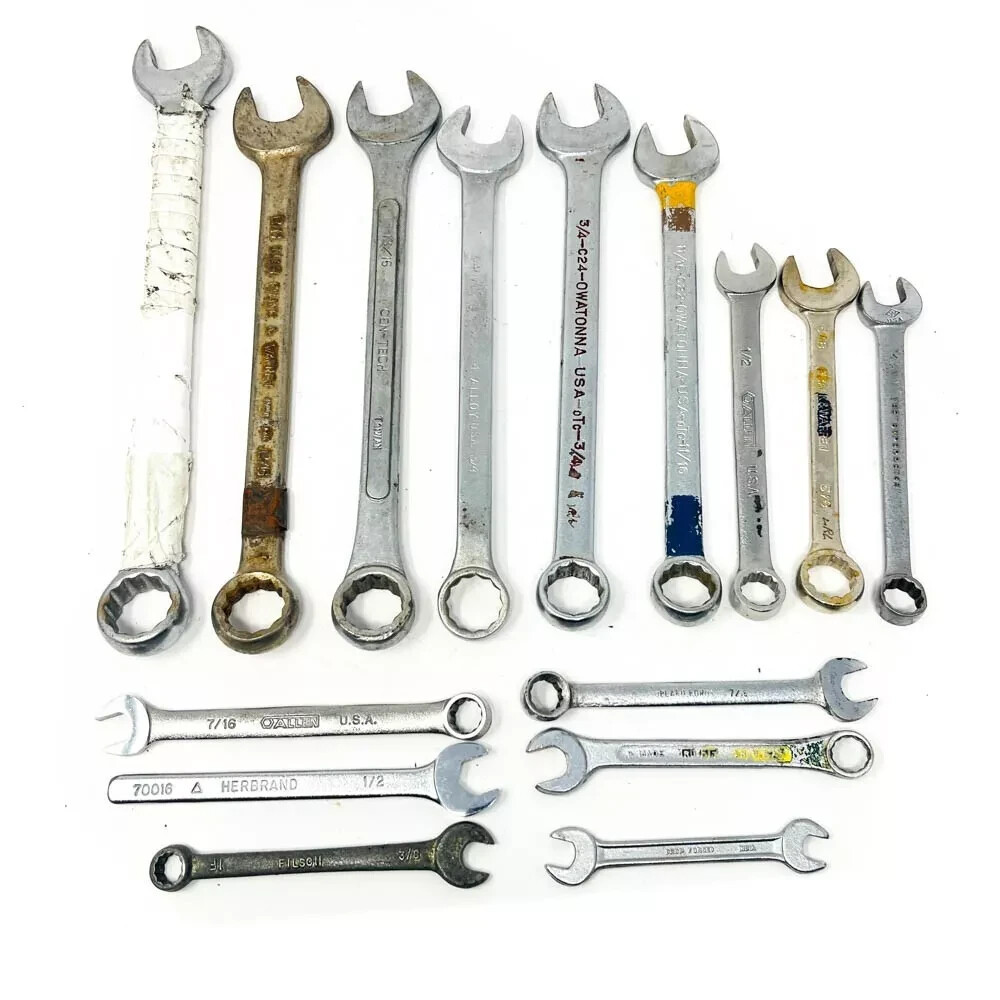 15 Pcs Owatonna, Allen, Herbrand, Alloy and Assorted 1/2 Combination ...