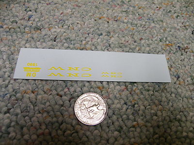 Herald King decals HO Chicago Northwestern passenger CNW initials ...